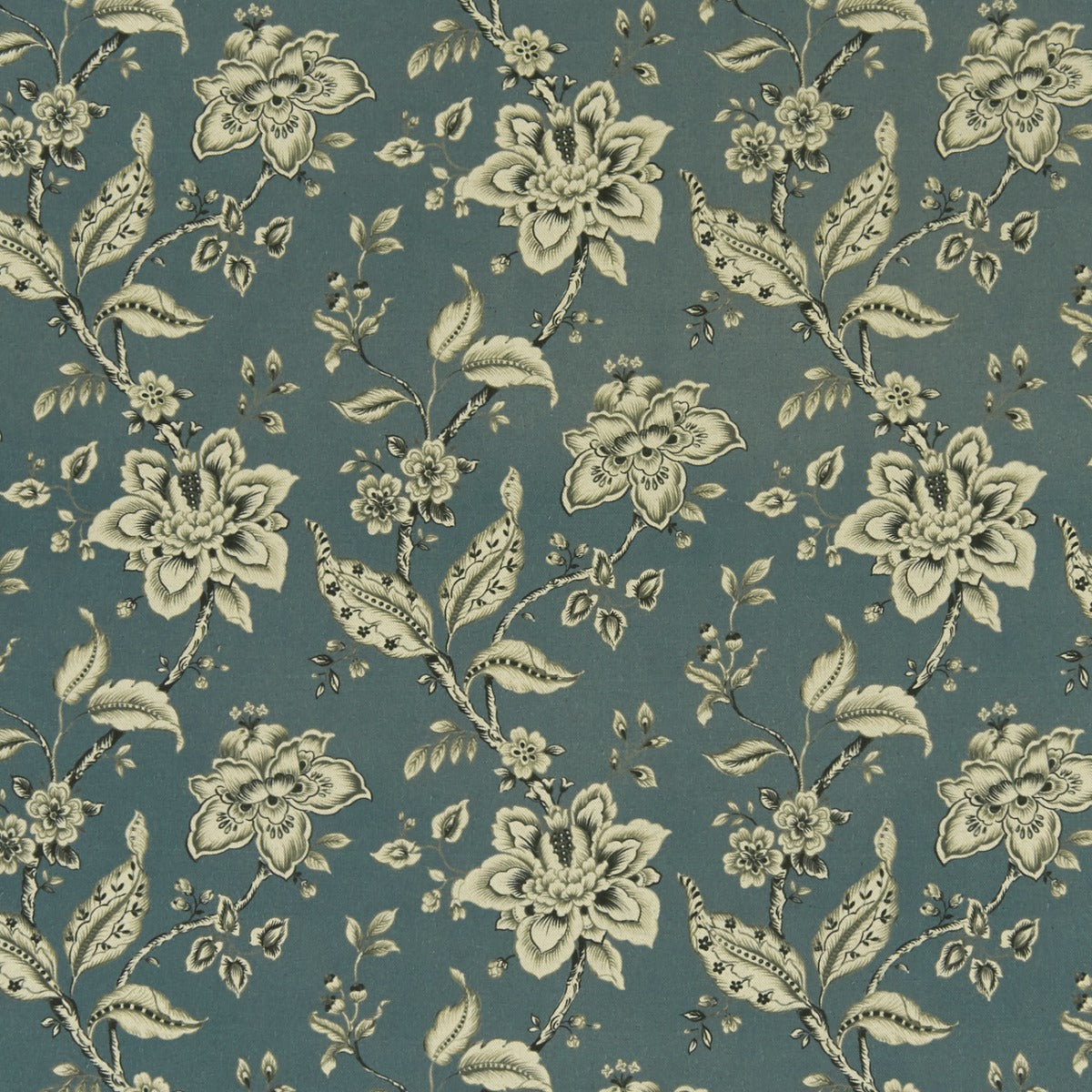 Clarke & Clarke Palampore Denim| Textile Express | Buy Fabric Online